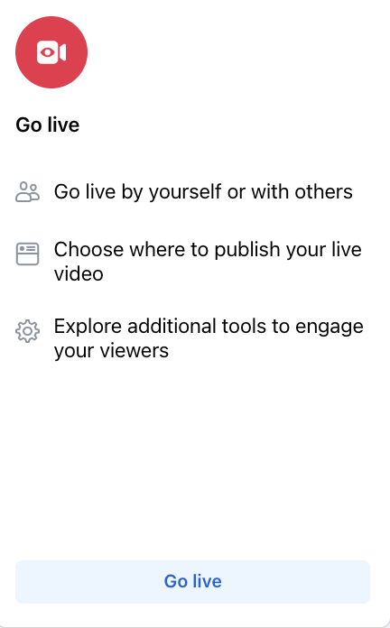 Destination de diffusion : Comment diffuser en direct sur Facebook. – Centre d'aide Veo