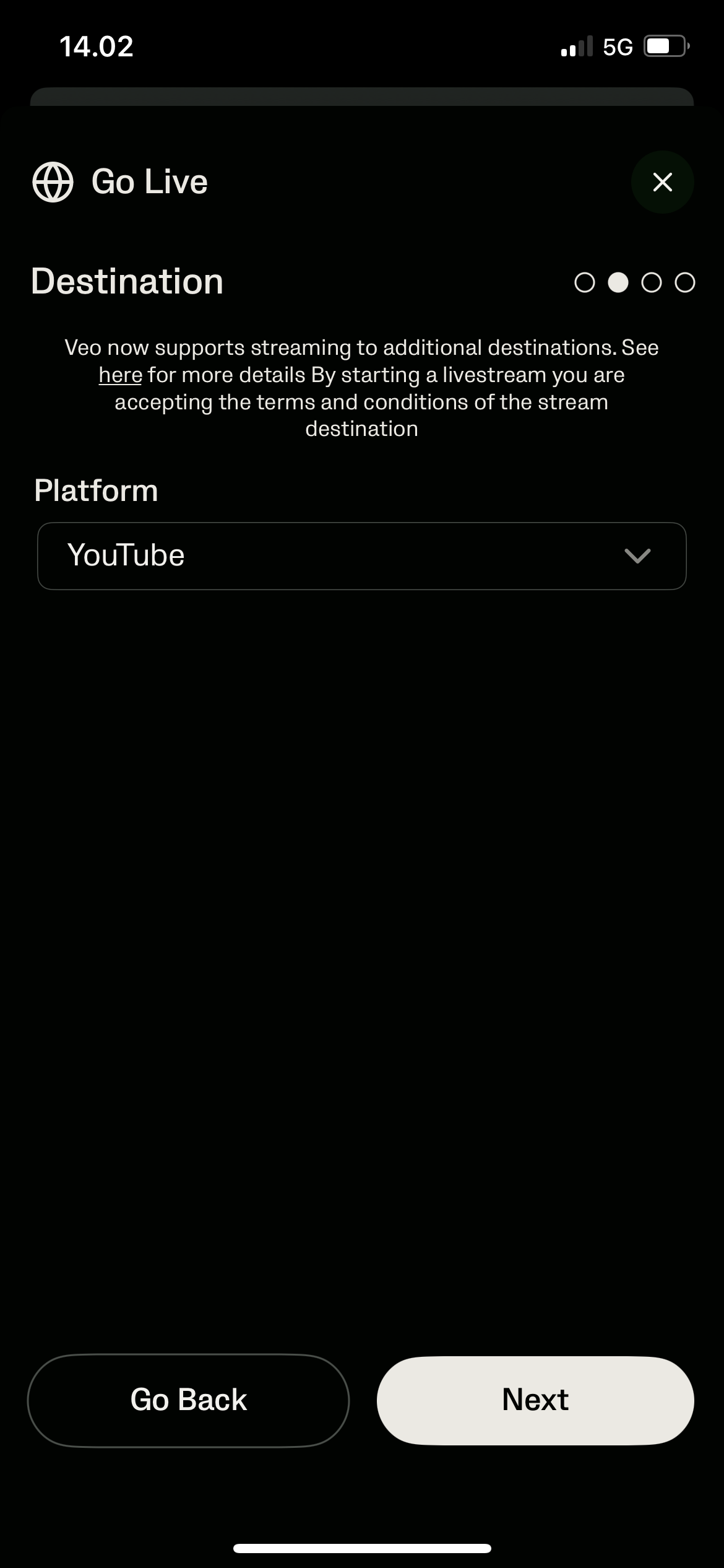 Live stream to YouTube with your Veo Cam – Veo Help Center