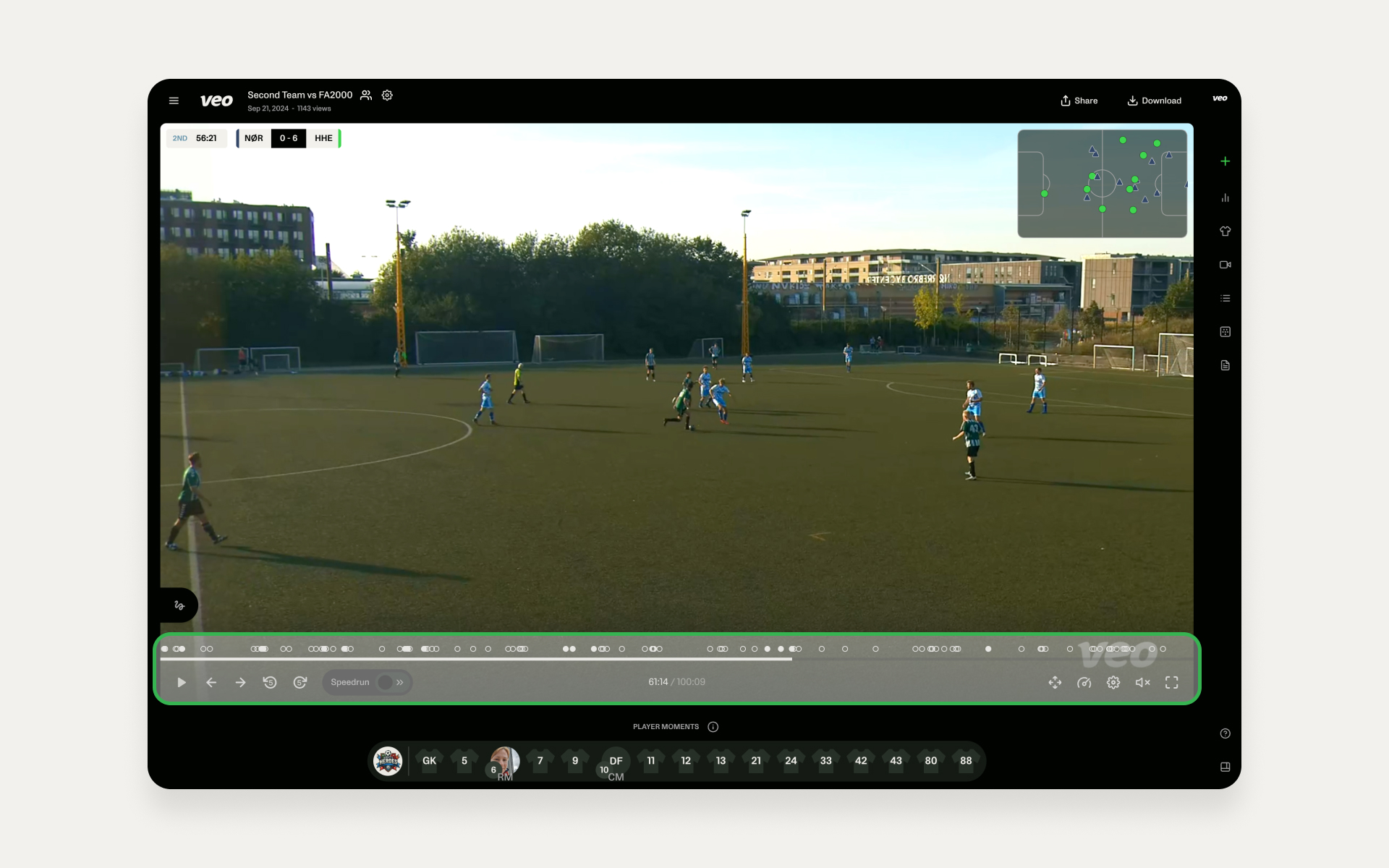 Veo Editor overview: features and available tools – Veo Help Center
